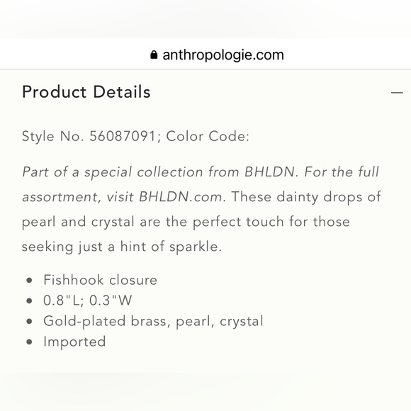 Anthropologie | Jewelry | Anthro Earrings Damaged | Poshmark